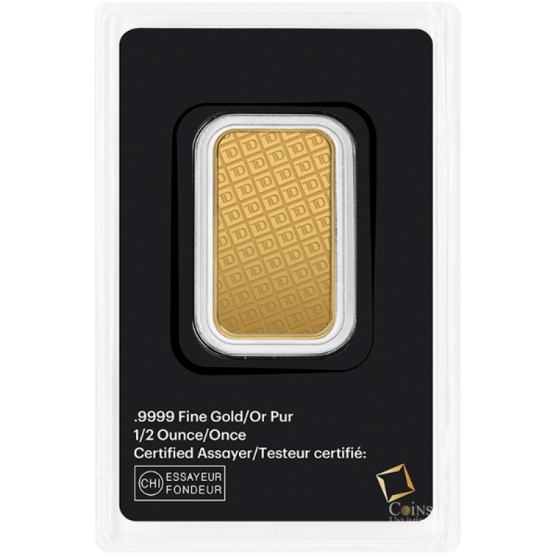 TD Bank 1/2 oz 99.99% Pure Gold Bullion Bar/Wafer *E-TRANSFER & CANADA ...
