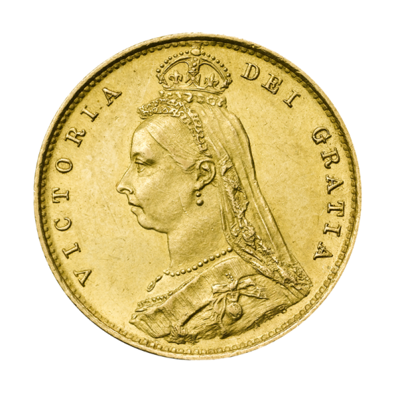 1887 Great Britain £1 - 1/2 Sovereign Gold Coin *E-TRANSFER & CANADA ONLY*