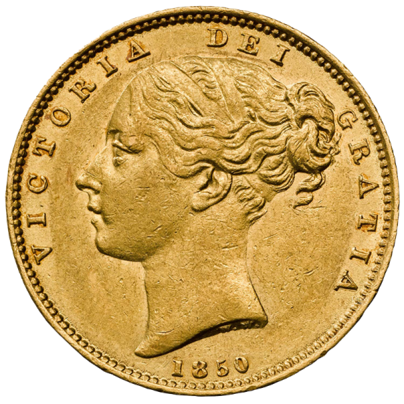1850 Great Britain £1 - 1 Sovereign Gold Coin *PAYPAL & CANADA ONLY*