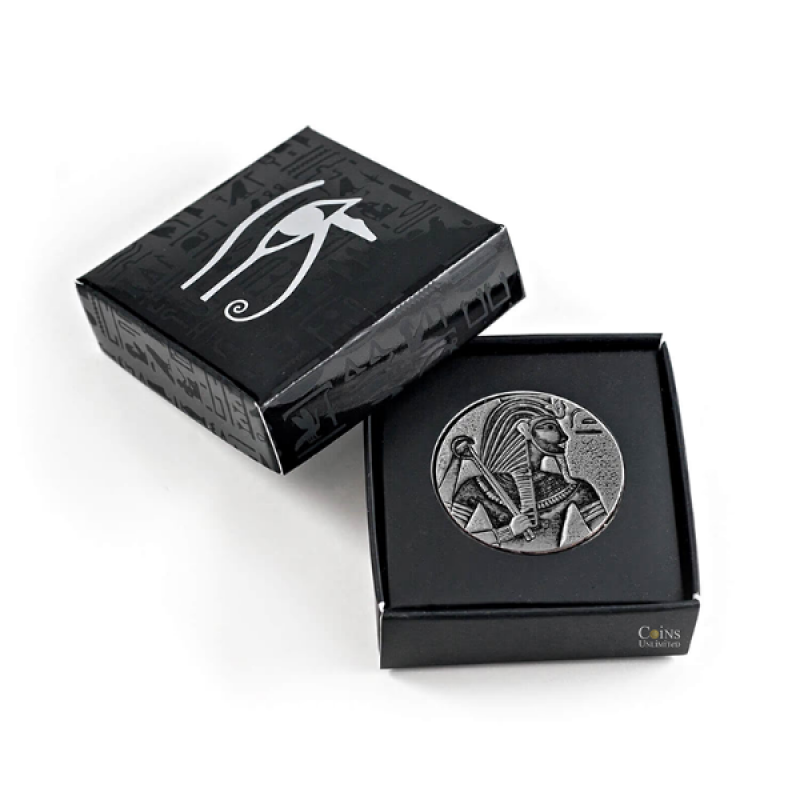 2016 5oz Republique Du TChad 3000 Francs ERS King Tut - Fine Silver Coin
