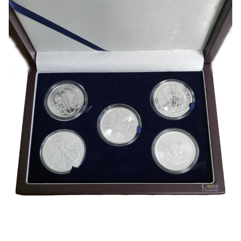 2023 1 oz World 5-Coin Silver Set