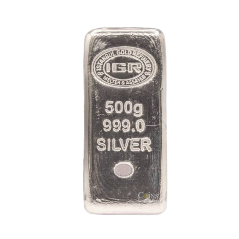 IGR (Istanbul Gold Refinery) 500g With Assay Card 99.9% Pure Silver ...
