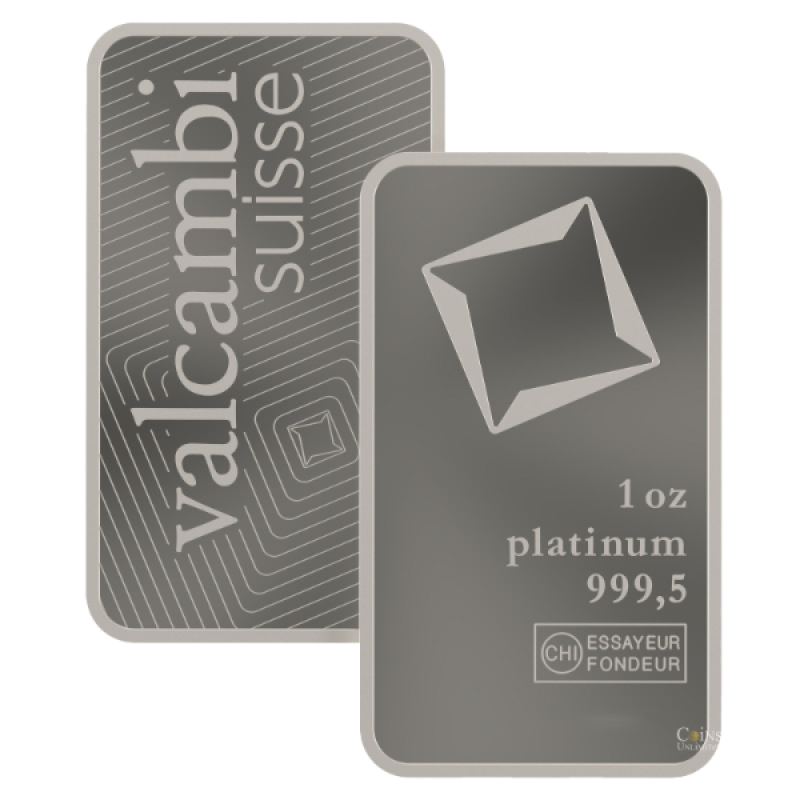 Valcambi Suisse 1 oz 99.5% Platinum Bullion Bar/Wafer *E-TRANSFER ...