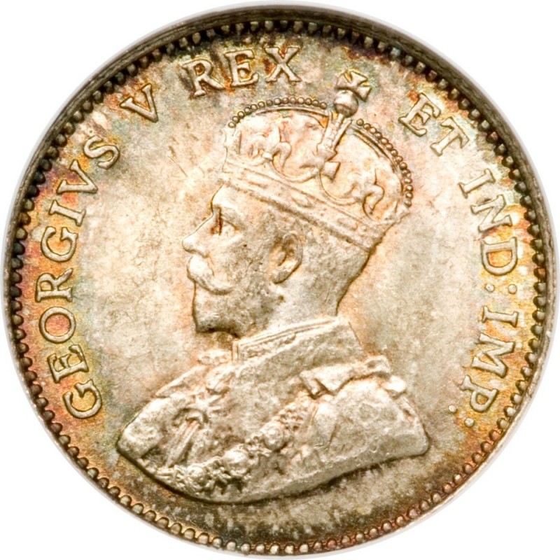1911 Canadian 5-Cent Small Silver Coin (F)