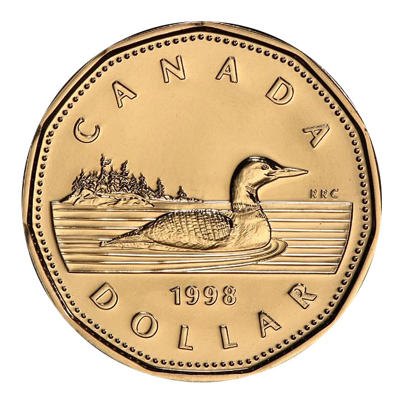 Canada One Dollar Coin Year 2000 Canadian Loonie Proof Art Canada One Dollar Coin Year 2000 Canadian Loonie Proof Art