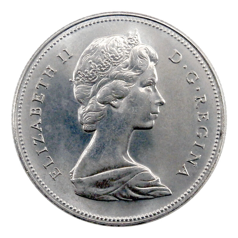 1970 Canadian 50-Cent Coat of Arms Half Dollar Original Coin Roll