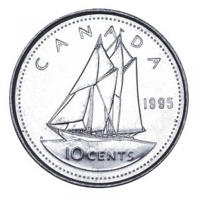 2001-P Canadian 10-Cent Year of Volunteers/Marching Mothers Dime Coin ...