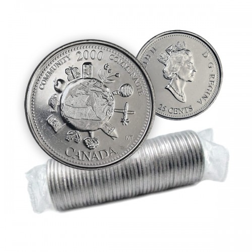 2000 Canadian 25-Cent Community/December Millennium Quarters Series ...