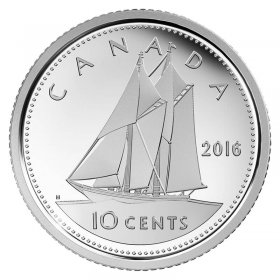 2017 (1867-) Canadian 10-Cent Wings of Peace 150th Anniv Dime Coin ...
