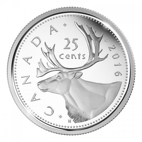 2016 Canadian 25-Cent Caribou Quarter Coin (Brilliant Uncirculated)