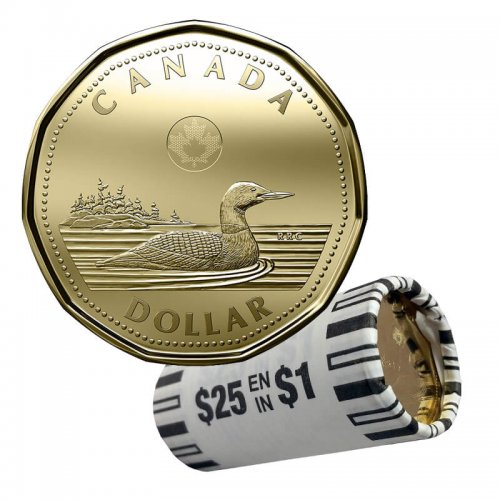2021 Canadian $1 Common Loon Dollar Original Coin Roll
