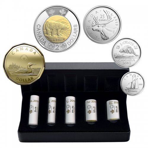 2019 Canadian 5-Coin First Strikes Special Wrap Roll Collection