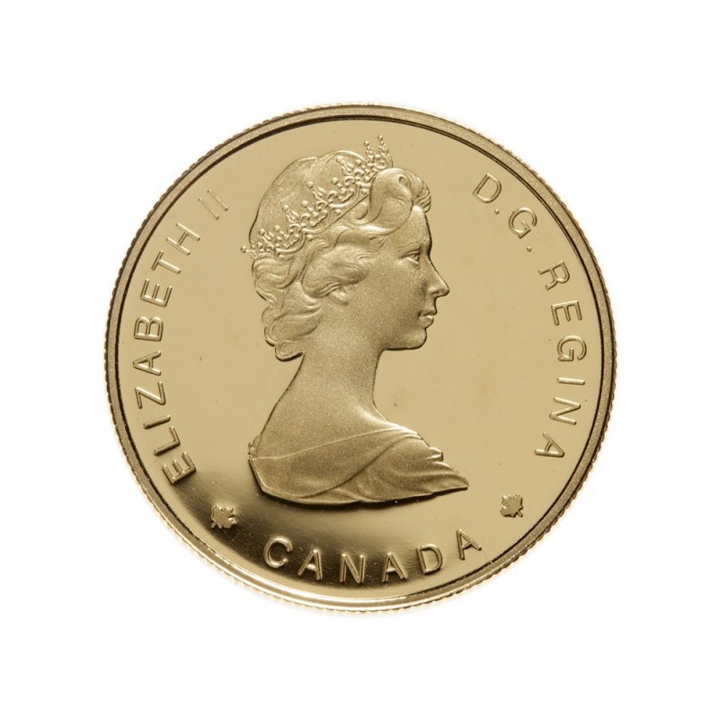 1988 Canada 14-karat Gold $100 Coin - Bowhead Whale (Balaena Mysticetus)