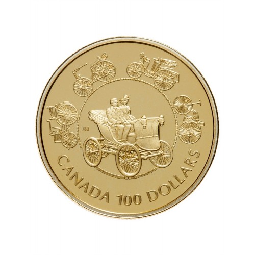1993 Canada 14-karat Gold $100 Coin - The Horseless Carriage