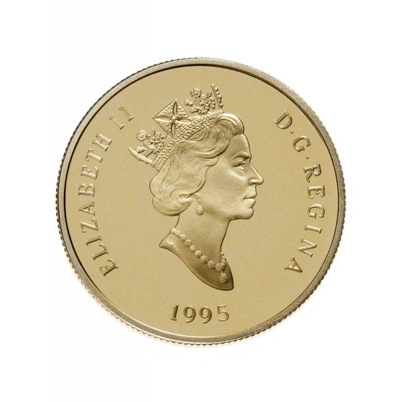 1995 Canada 14-karat Gold $100 Coin - 275th Anniversary of the Founding ...