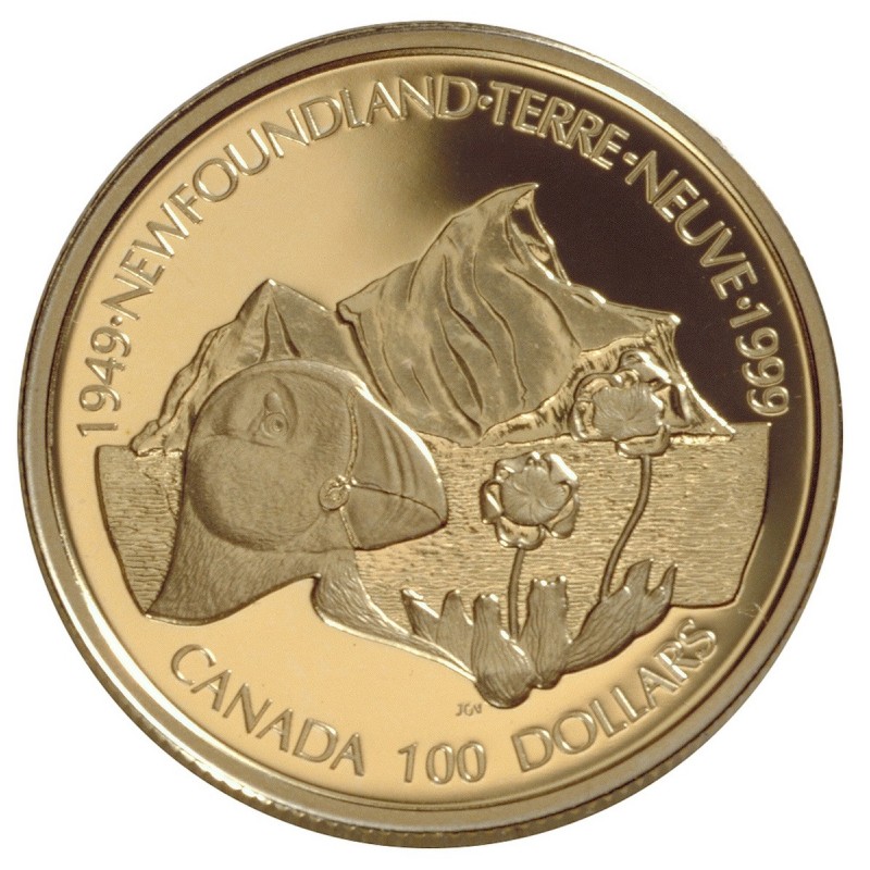 1999 (1949-) Canadian $100 Newfoundland's Confederation, 50th Anniv 14 ...