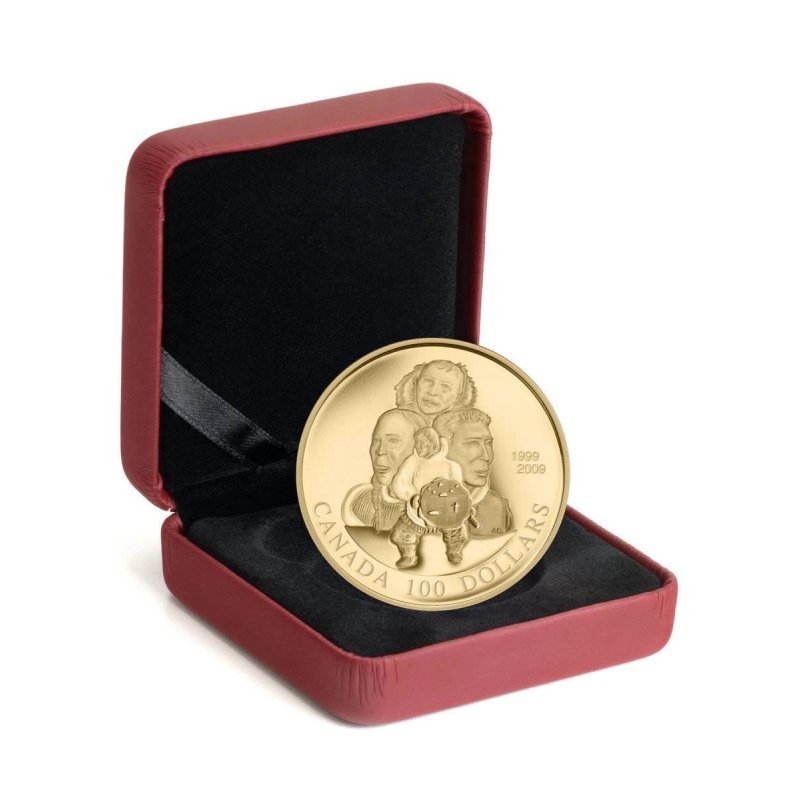 2009 (1999-) Canada 14-karat Gold $100 Coin - 10th Anniversary of Nunavut