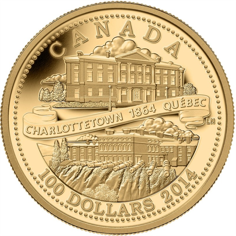 2014 Canadian $100 The Québec and Charlottetown Conferences 150th ...