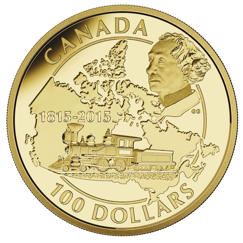 2015 Canadian $100 200th Anniversary of the Birth of Sir John A ...
