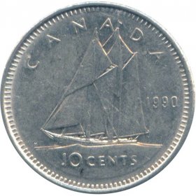 2001-P Canadian 10-Cent Year of Volunteers/Marching Mothers Dime Coin ...
