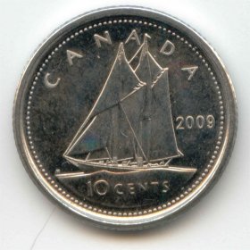 2001-P Canadian 10-Cent Year of Volunteers/Marching Mothers Dime Coin ...