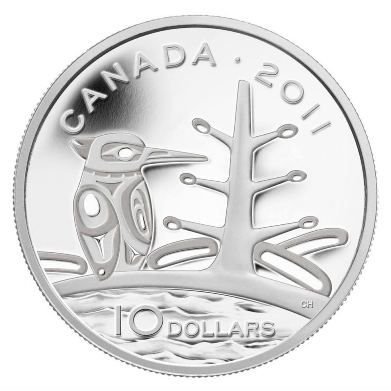 2011 Canadian $10 Legendary Nature: Boreal Forest Proof Fine Silver Coin