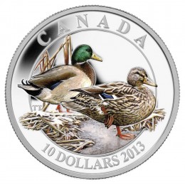 Ducks of Canada 10 Dollar Coins
