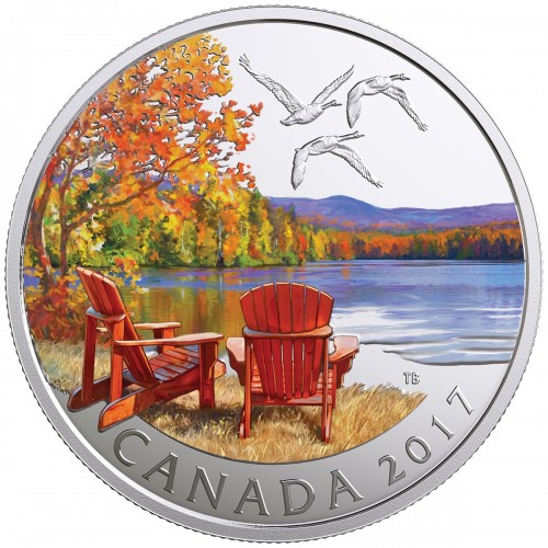 2017 Canadian $10 Iconic Canada: Autumn's Palette - 1/2 oz Fine Silver Coin