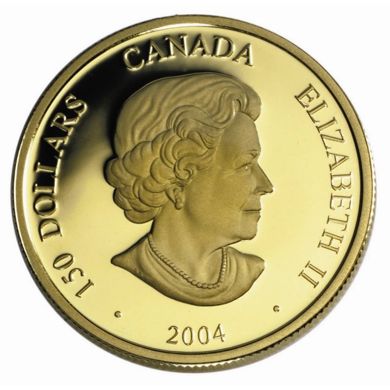 2004 Canada 18-karat Gold $150 Hologram Coin - Lunar Year of the Monkey