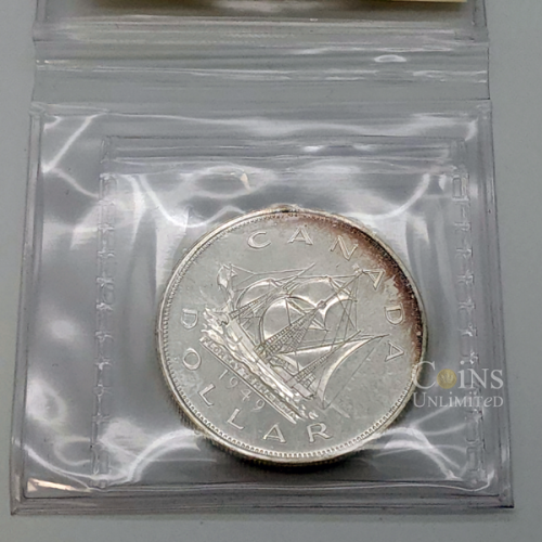 1949 Canada $1 Newfoundland Commemorative Silver Dollar Coin ICCS ...