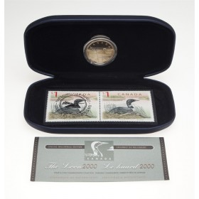 2000 Canada $2 Polar Bear Special Millennium Edition Coin & Stamp ...