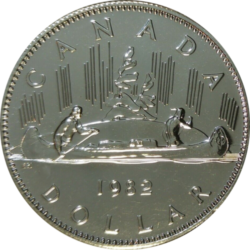 1982 Canadian $1 Voyageur Dollar Coin (Proof Like)