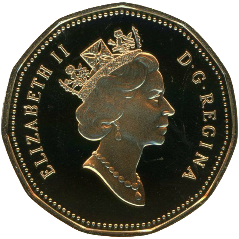 1994 Canadian $1 Common Loon Dollar Proof Coin