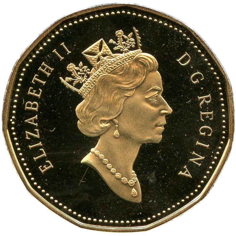 2000 Canadian $1 Common Loon Dollar Proof Coin