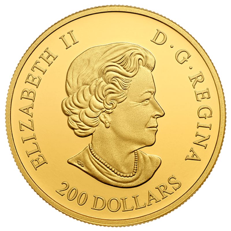 2014 Canadian $200 White Tailed Deer: Quietly Exploring - 1 oz Pure ...