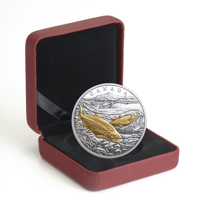 2017 Canadian $20 From Sea To Sea To Sea: Pacific Salmon - 1 oz Fine ...
