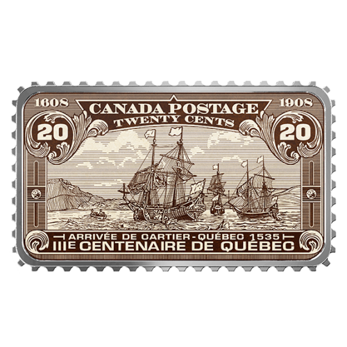 2019 Canadian $20 Canada's Historical Stamps: Arrival of Cartier ...
