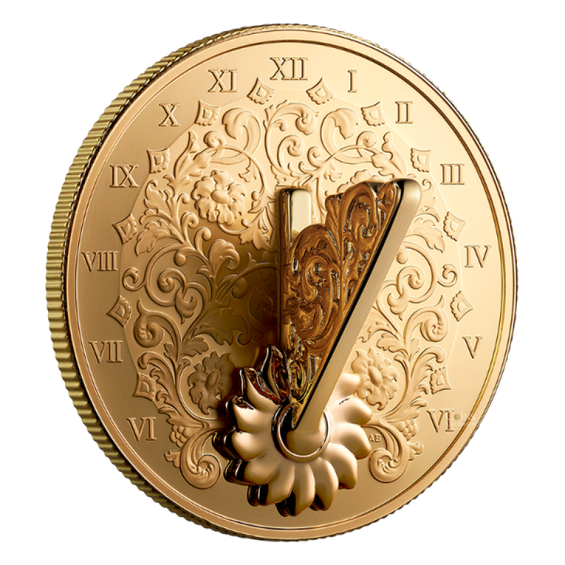2025 Canada $20 The Gilded Sundial - 1 oz Fine Silver Coin