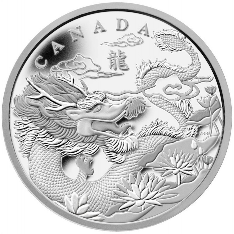 2012 Canada Fine Silver 250 Dollar Kilo Coin - Year of the Dragon