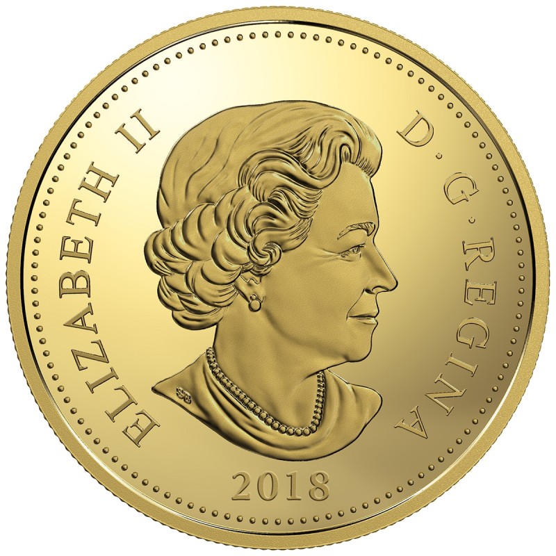 2018 Canadian $250 A Crown Jewel - Pure Gold Coin