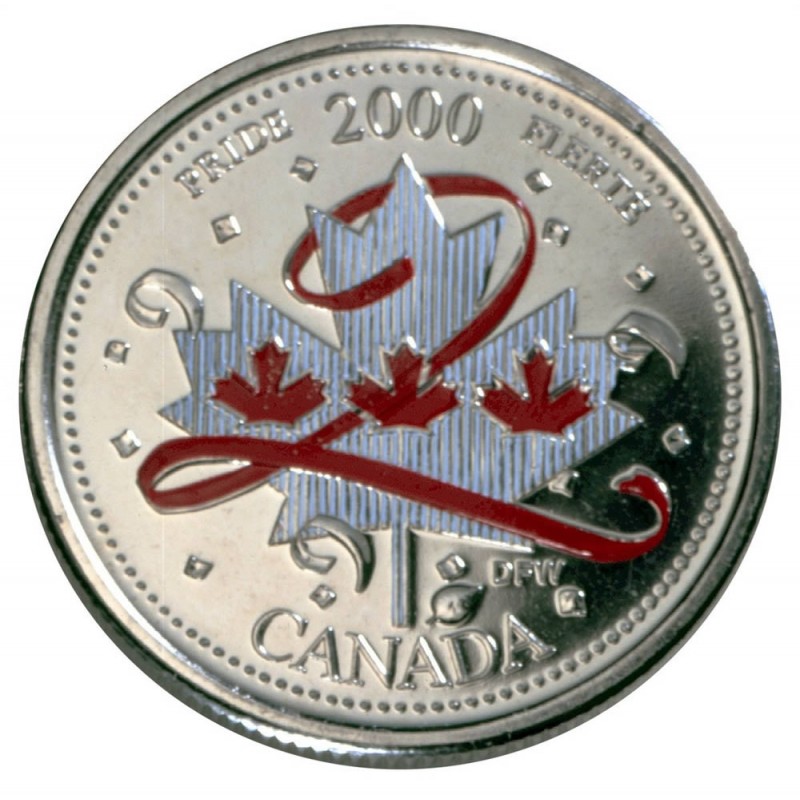 2000 Canada Special Edition 25 Cent Coin Pride 2000 Canada Special Edition 25 Cent Coin Pride