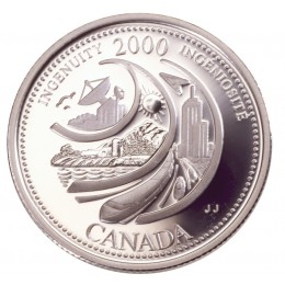 1999-2000 Canadian 25-Cent Millennium Quarter Coins