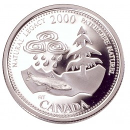 1999-2000 Canadian 25-Cent Millennium Quarter Coins