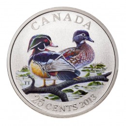 2013-2015 Ducks of Canada 25-Cent Coloured Coins Series