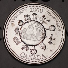 2000 Canadian 25-Cent Family/August Millennium Quarters Series Coin ...