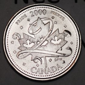 2000 Canadian 25-Cent Family/August Millennium Quarters Series Coin ...