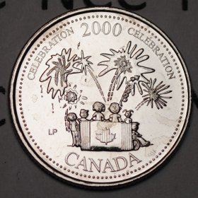 2000 Canadian 25-Cent Achievement/March Millennium Quarters Series Coin ...