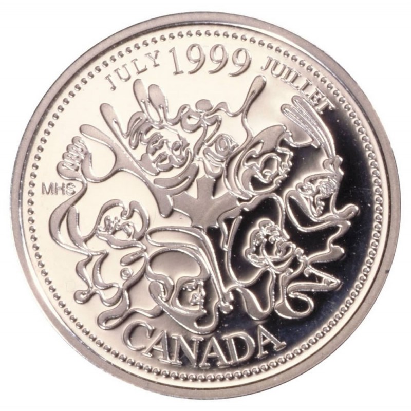 1999 Sterling Silver 25 Cent Coin Set - Millennium Series