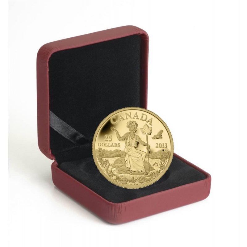 2013 Canada Pure Gold $25 Coin - Canada: An Allegory