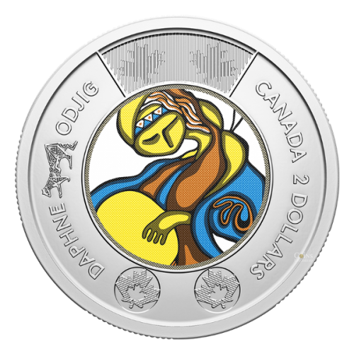 2025 Canada $2 Celebrating the Life and Art of Daphne Odjig Colourized ...